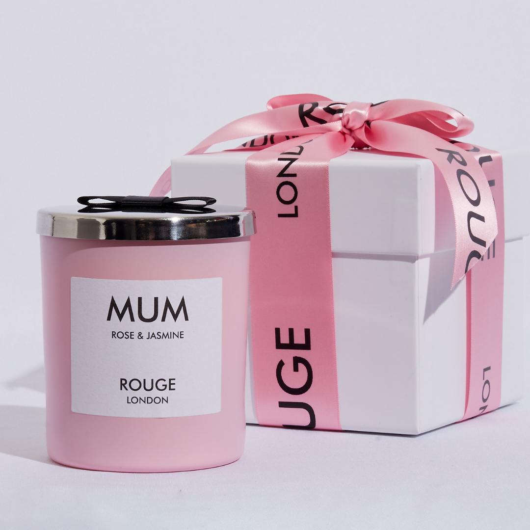 Gift for Mum - Rose & Jasmine Scented Candle - Happy Scent Co